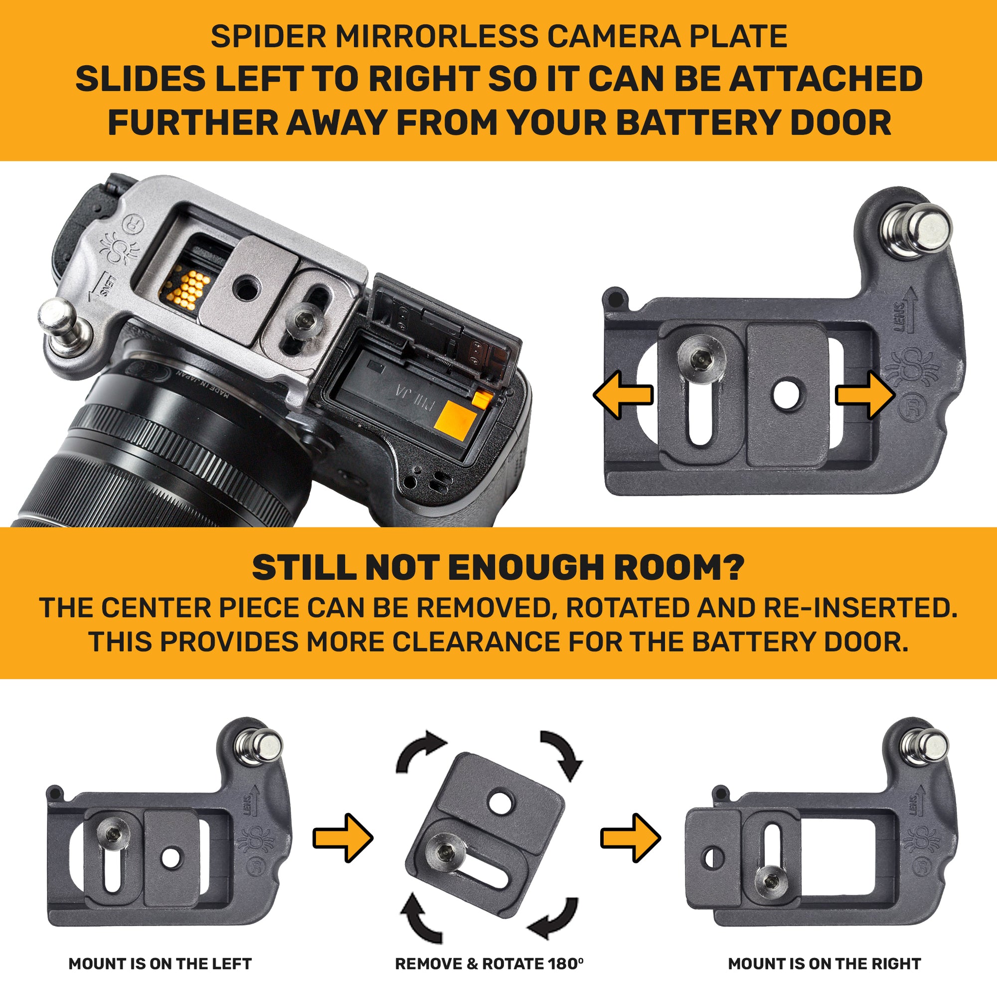 Spider Mirrorless Camera Plate