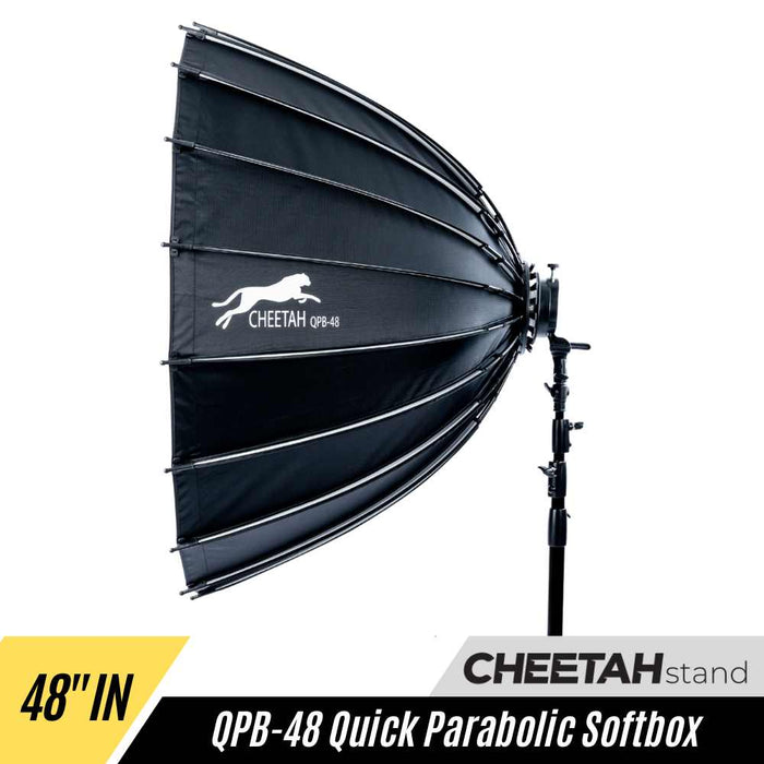 Cheetah Stand QPB-48 Deep Parabolic Softbox